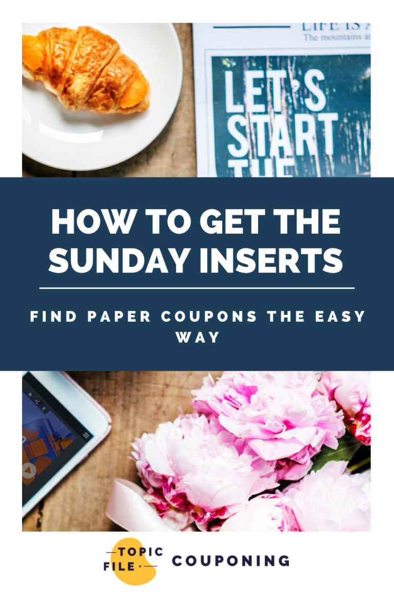 How To Get The Sunday Inserts - Find Paper Coupons The Easy Way