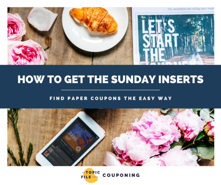 How To Get The Sunday Inserts - Find Paper Coupons The Easy Way